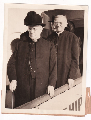 CATHOLIC LEADER PATRICK CARDINAL HAYES ARRIVES IN NASSAU 1938 Photo Y ...