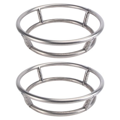 2Pcs Stainless Pot Racks Steaming Stand Frying Pan Rack Kitchen Gadget ...