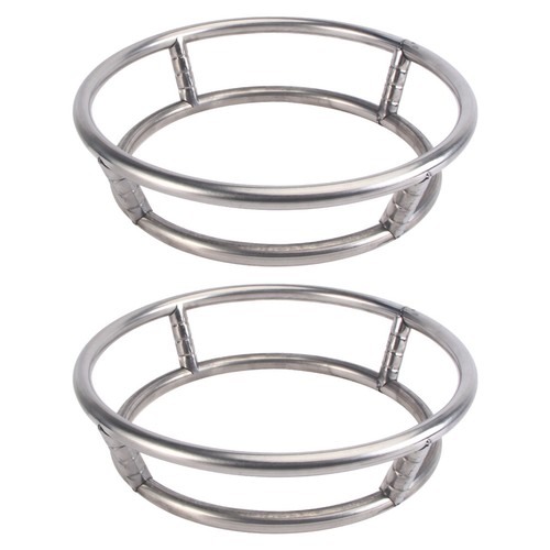 2Pcs Stainless Pot Racks Steaming Stand Frying Pan Rack Kitchen Gadget ...