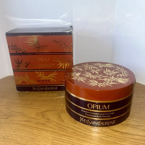 VTG Yves Saint Laurent Paris OPIUM Talc Perfumed Bath Powder 6 Ounces ...