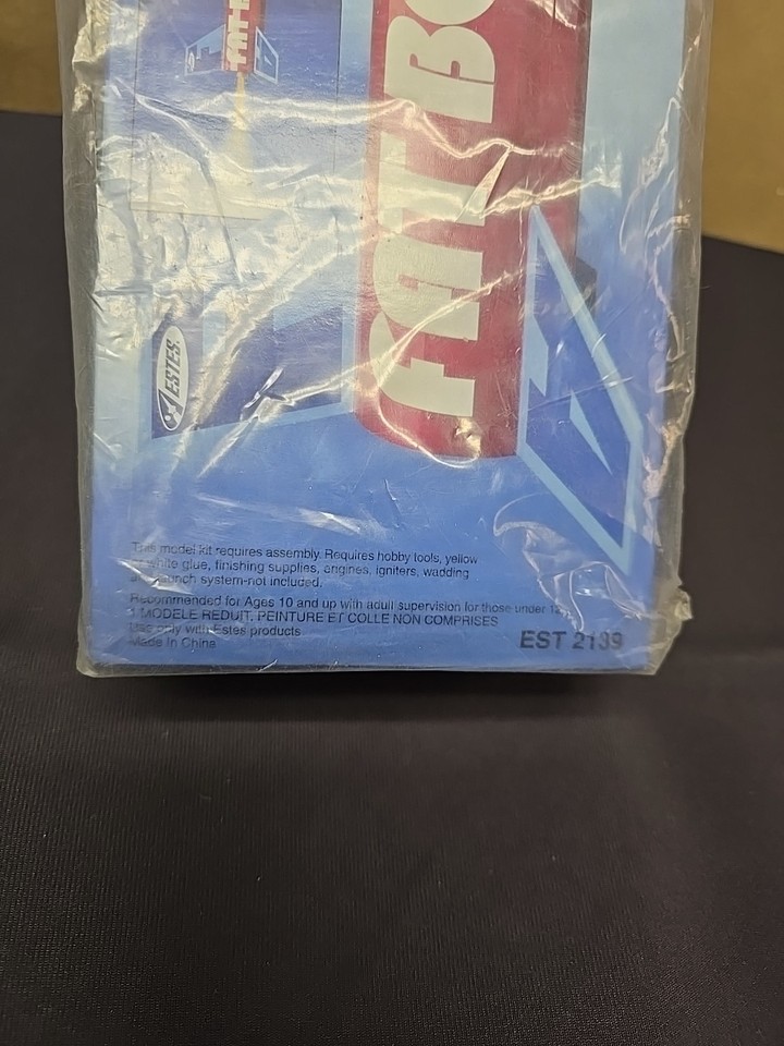 Estes Beta Series Fat Boy Flying Model Rocket Kit OOP # 2139 NEW/SEALED ...