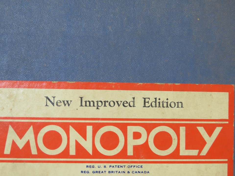 (Lot 13) Vintage 1935 Monopoly Board Game (Variation 13) Blue | eBay