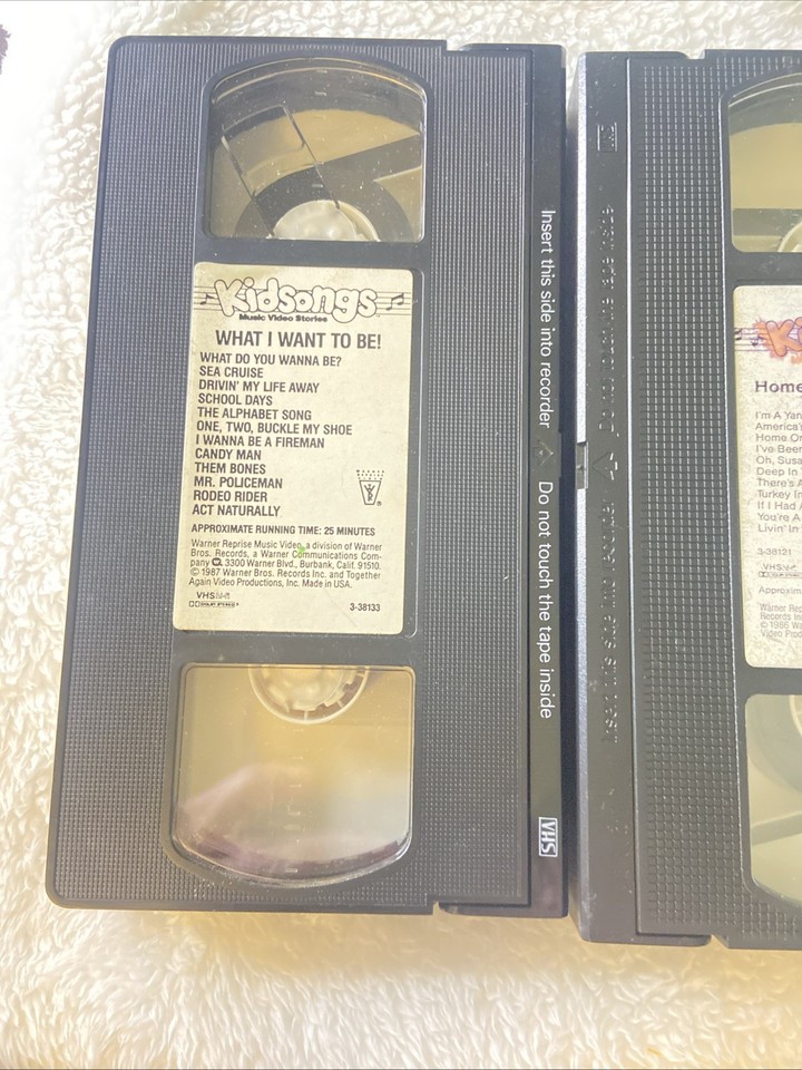 KIDSONGS Lot Of 3 Vintage View Master VHS View Master Video Kid Songs W ...