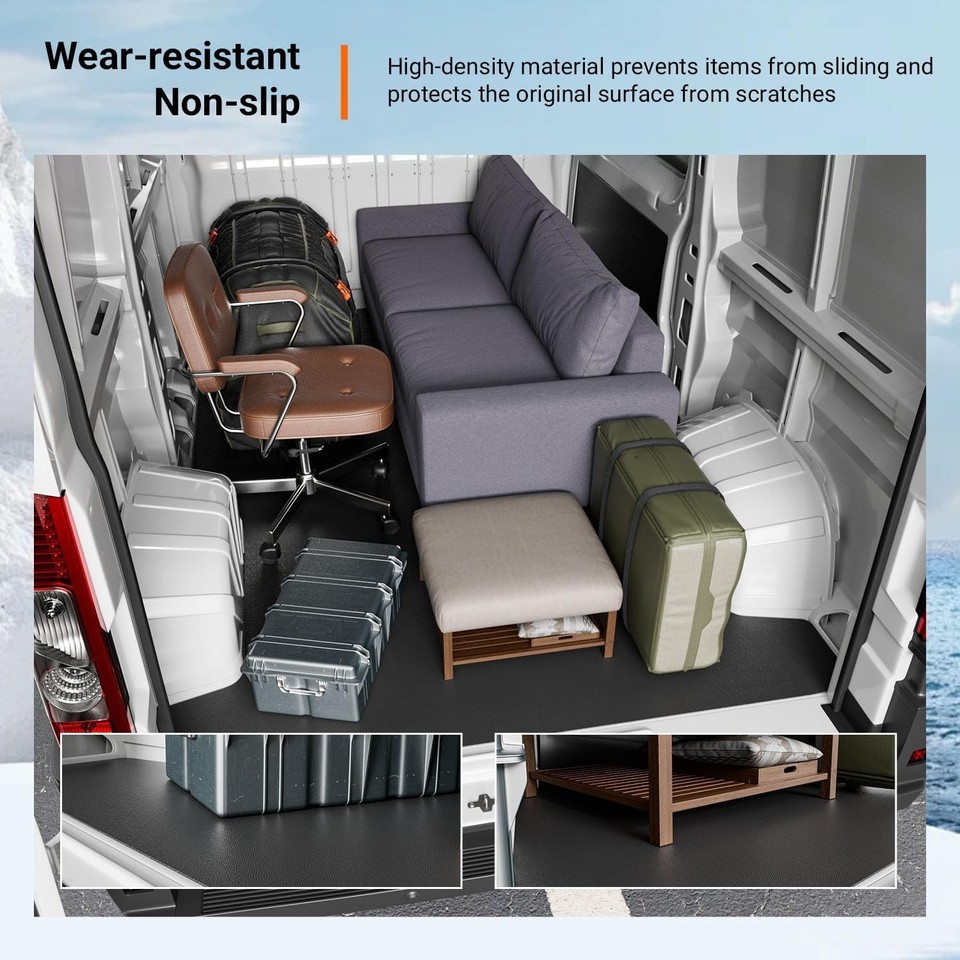 For 2014-2025 Dodge Ram ProMaster Cargo Mat Trunk Mat Long Series Cargo ...