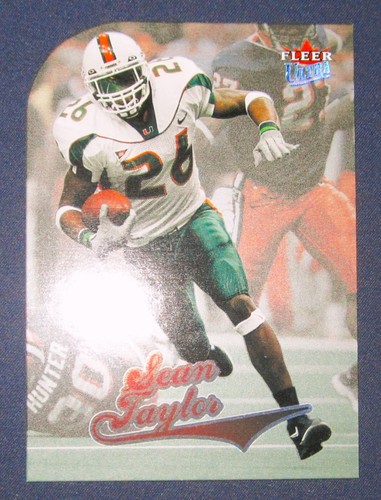 2004 Sean Taylor Rookie Ultra Platinum Medallion RC Miami Washington ...