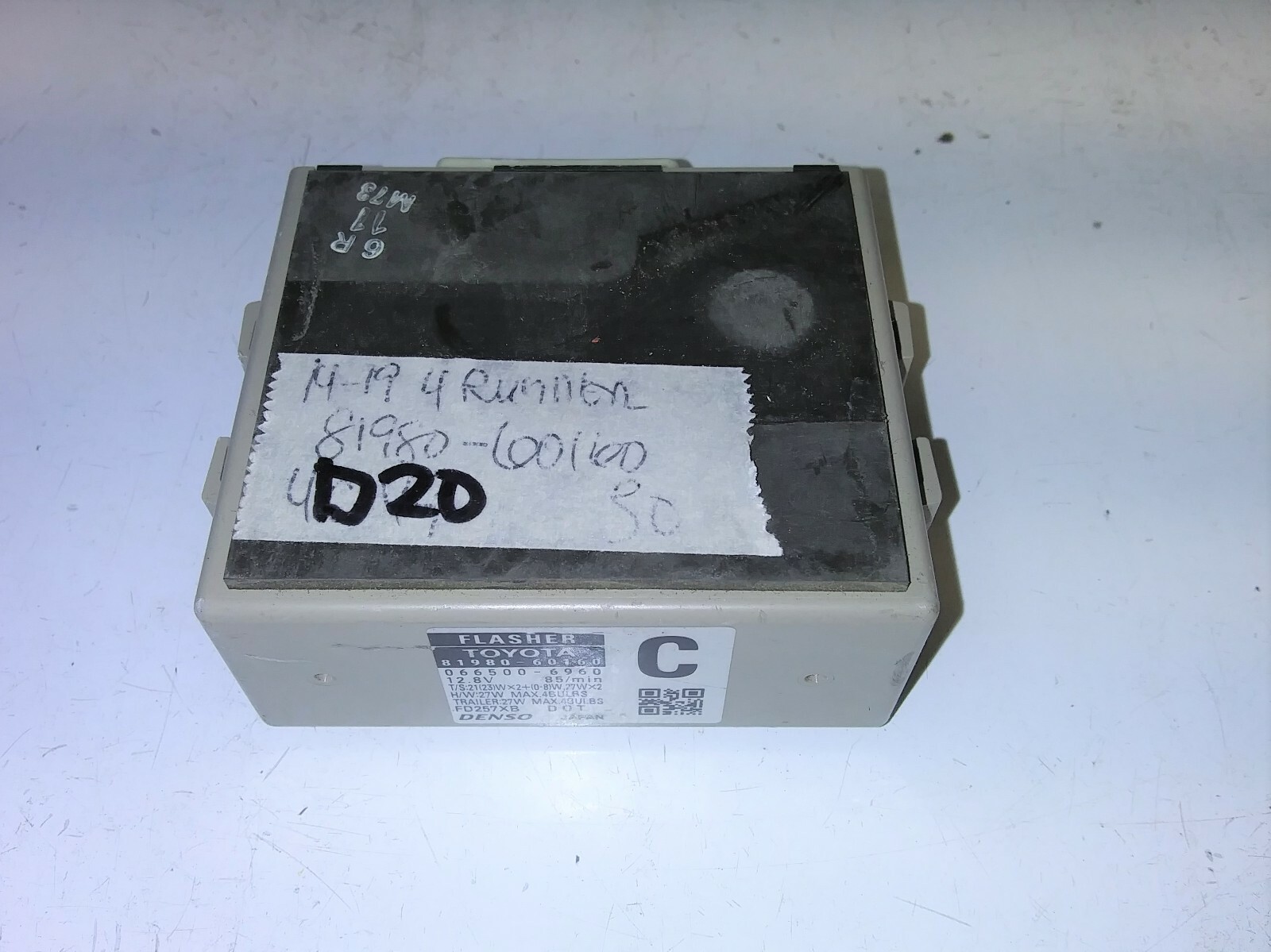 2014 - 2018 Toyota 4 Runner Flasher Relay 81980-60160 Low MILEAGE 21k ...