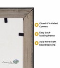10x15 - 10 x 15 Contemporary Black Sloped Solid Wood Frame with UV ...