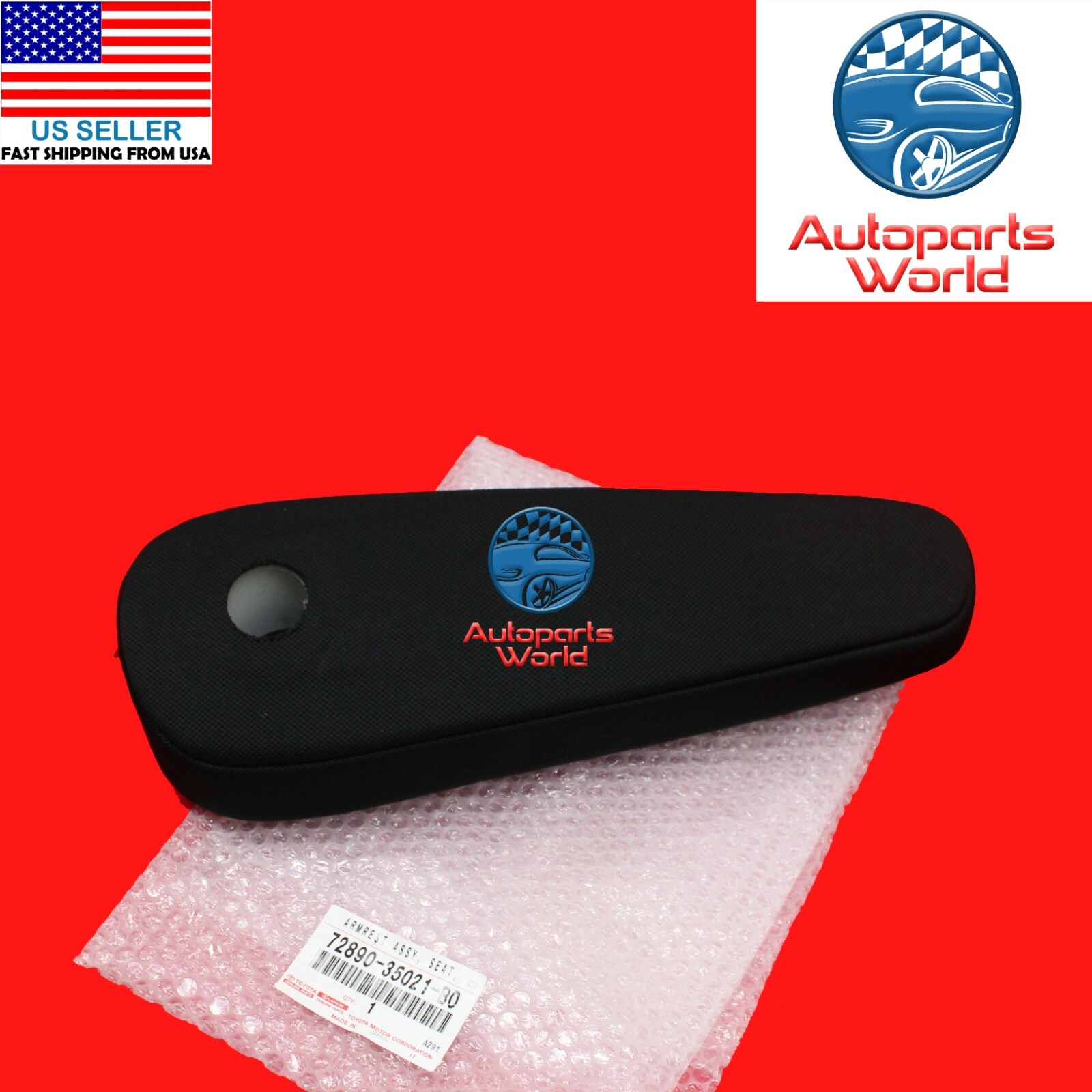 GENUINE OEM TOYOTA 13-14 FJ CRUISER LEFT DRIVER GRAY SEAT ARMREST 72890 ...