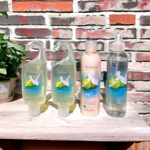 Avon Senses STARFRUIT & COCONUT 4-Pc Body Lotion, (2) Shower Gel, Body ...
