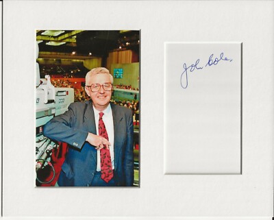 John Cole journalist genuine authentic autograph signature and photo ...
