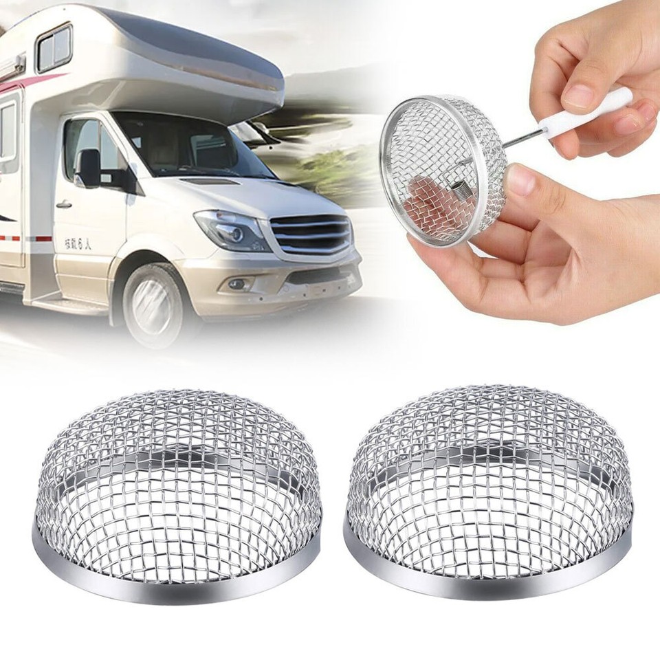 2pcs For RV Furnace Vent Cover 2.8inch Flying Insect Bug Screen Camper ...