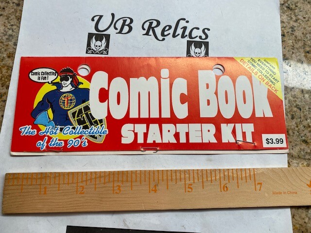 COMICS BOOK STARTER KIT 1990S CARDBACK CARD ONLY | eBay