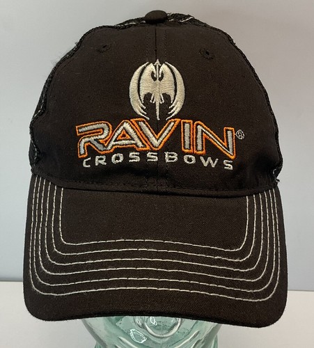 RAVIN CROSSBOWS SEWN STRAPBACK MESH BACK TRUCKER BASEBALL HAT CAP NEW ...