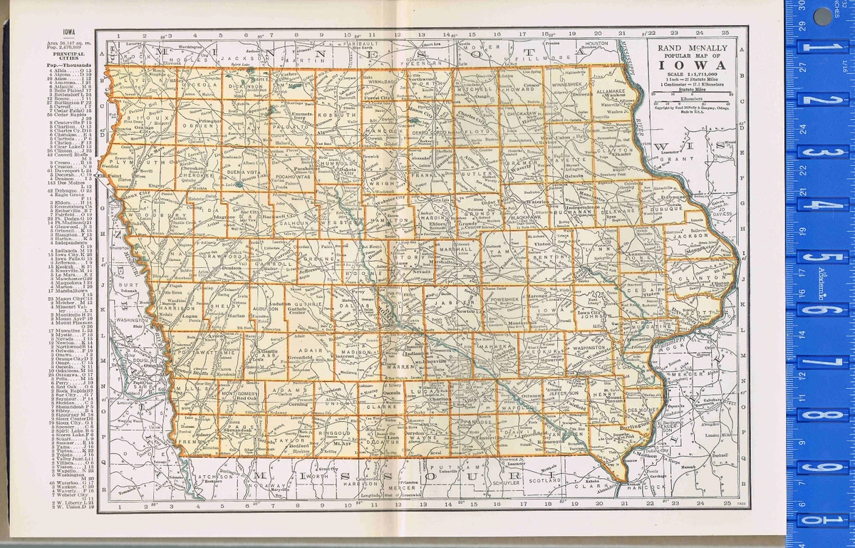 Printable State Of Iowa