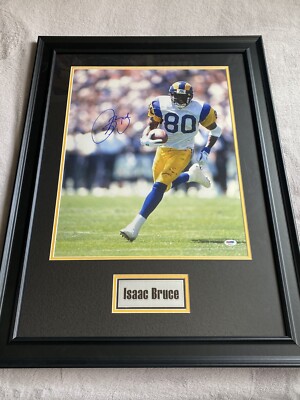 Isaac Bruce Autographed Signed St Louis Rams 16x20 Photo Framed PSA/DNA ...