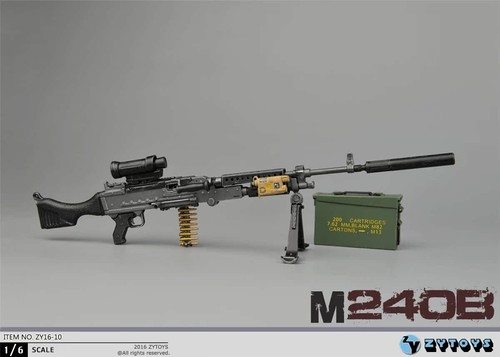 ZYTOYS ZY16-10 1/6 M240B WWII Gun Sniper Rifle Weapon Model For 12'' Figure Body | eBay