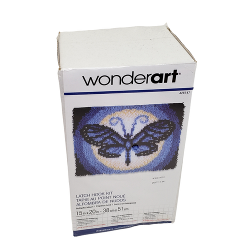 Wonderart Latch Hook Kit 15"X20" Butterfly Moon New | eBay
