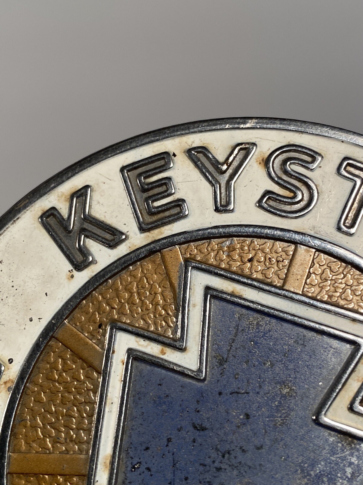 Vintage KEYSTONE AUTO CLUB Pennsylvania License Plate Topper AAA Badge ...