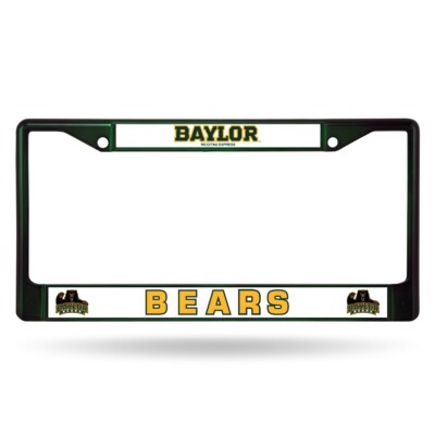 Baylor Bears Green Painted Chrome Metal License Plate Frame | eBay