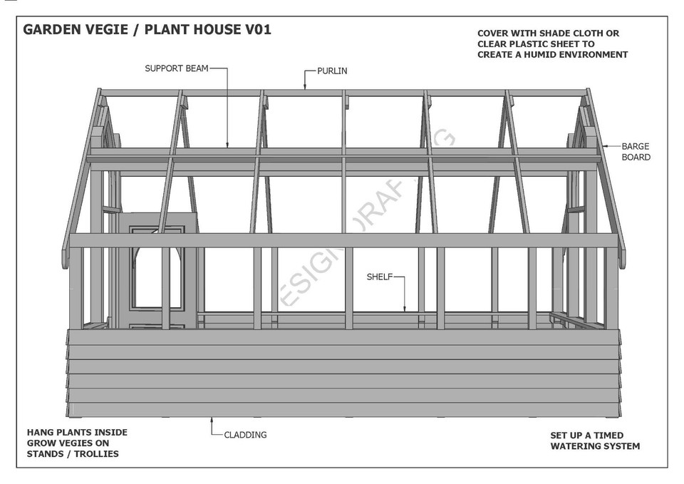 GARDEN HOUSE / GLASS HOUSE - GROW VEGIES & PLANTS - V01 - Building ...