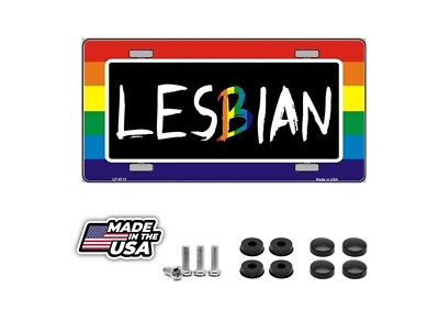 Lesbian Gay Pride Vanity Metal Novelty License Plate | eBay