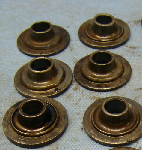1935 - 1947 Chevy 235 216 Intake valve SPRING RETAINER CAP Set 6 USA ...
