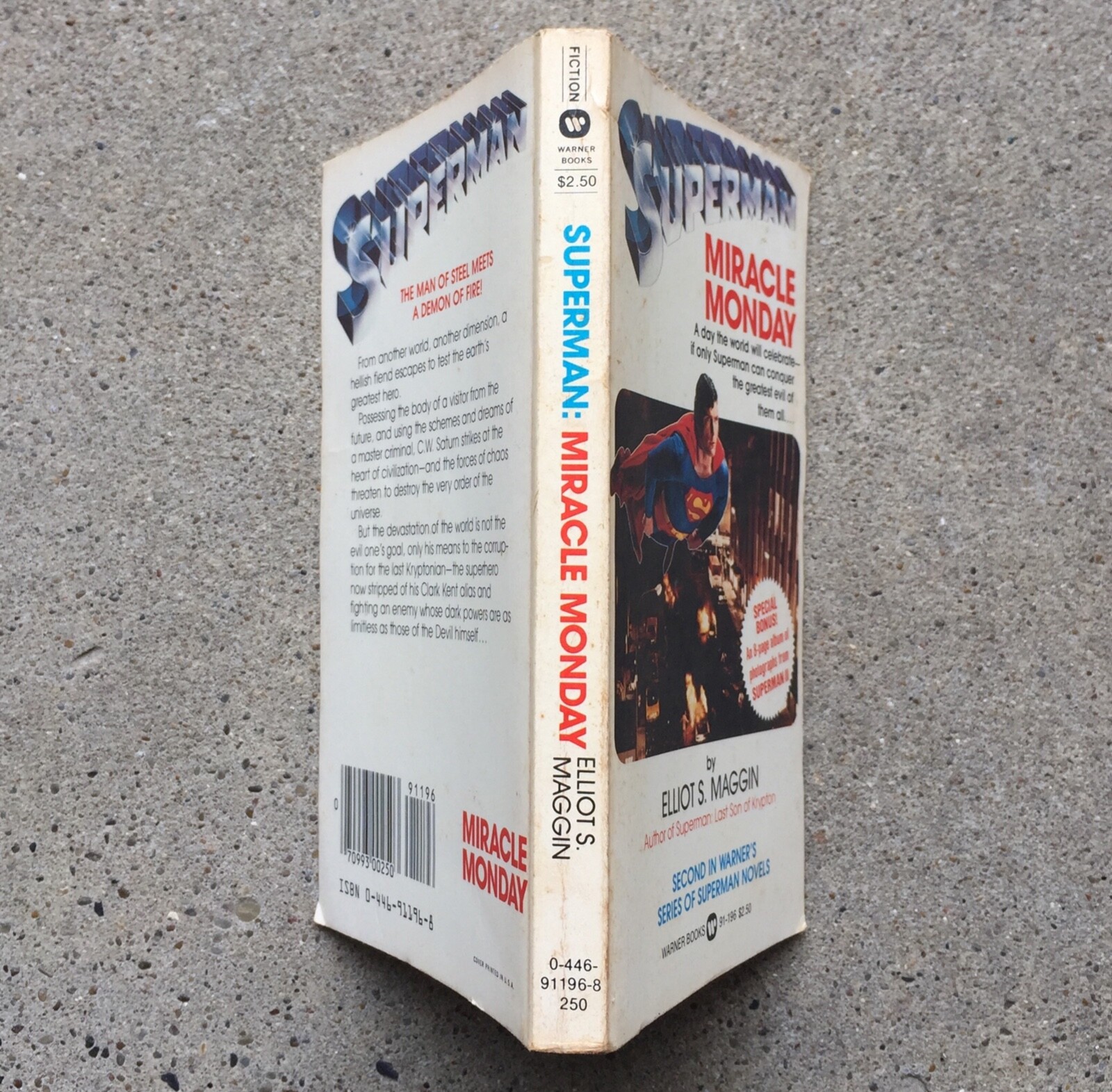 Superman Miracle Monday By Elliot S. Maggin PB 1981 Warner Books First ...