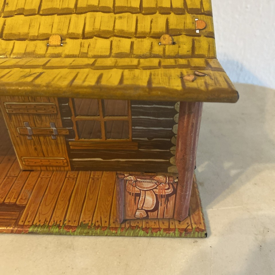 MARX ROY ROGERS BAR M RANCH TIN CABIN | eBay