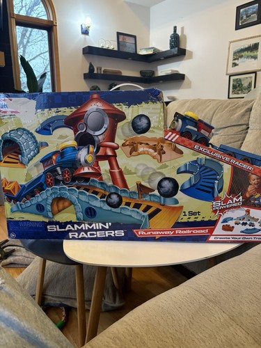 Little Tykes Slammin' Racers Runaway Railroad Set & Train with Sounds ...