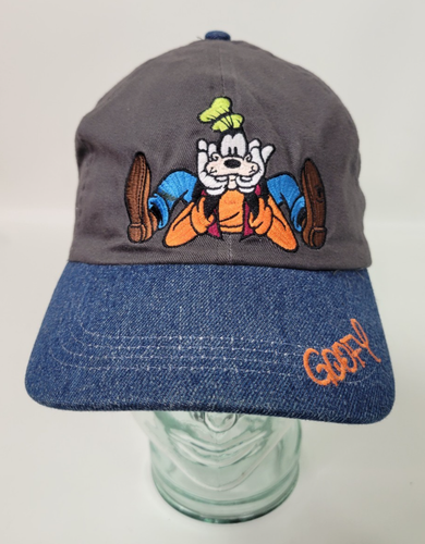 Vtg Walt Disney World Goofy Adjustable Hat Cap w. Denim Brim OSFA | eBay