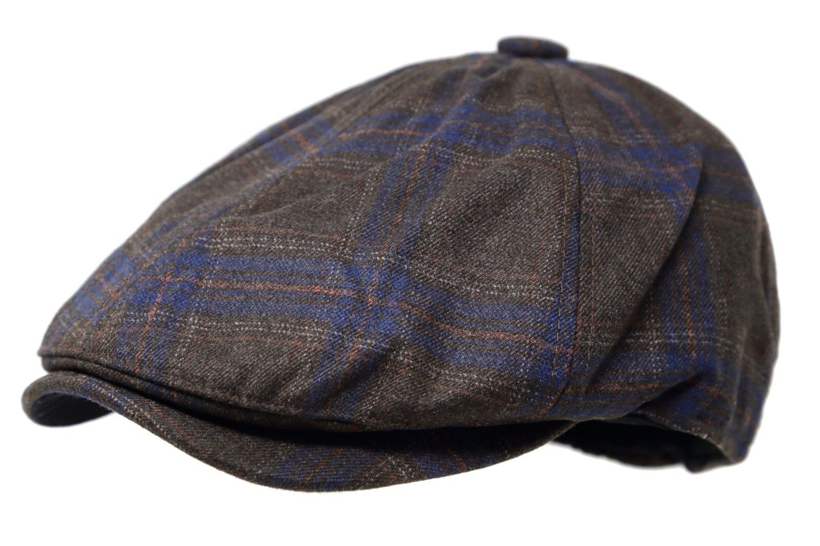 Men's Classic Cotton Blend Plaid Newsboy Applejack Cap Style, Quality ...