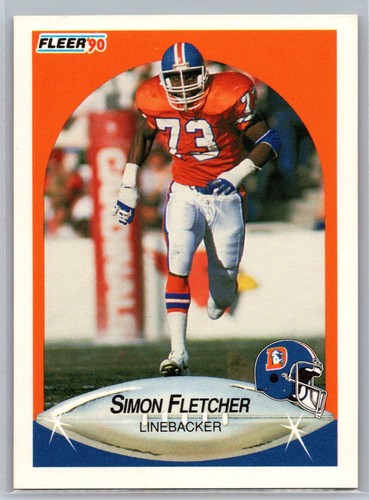 Simon Fletcher 1990 Fleer FOOTBALL #22 Denver Broncos | eBay