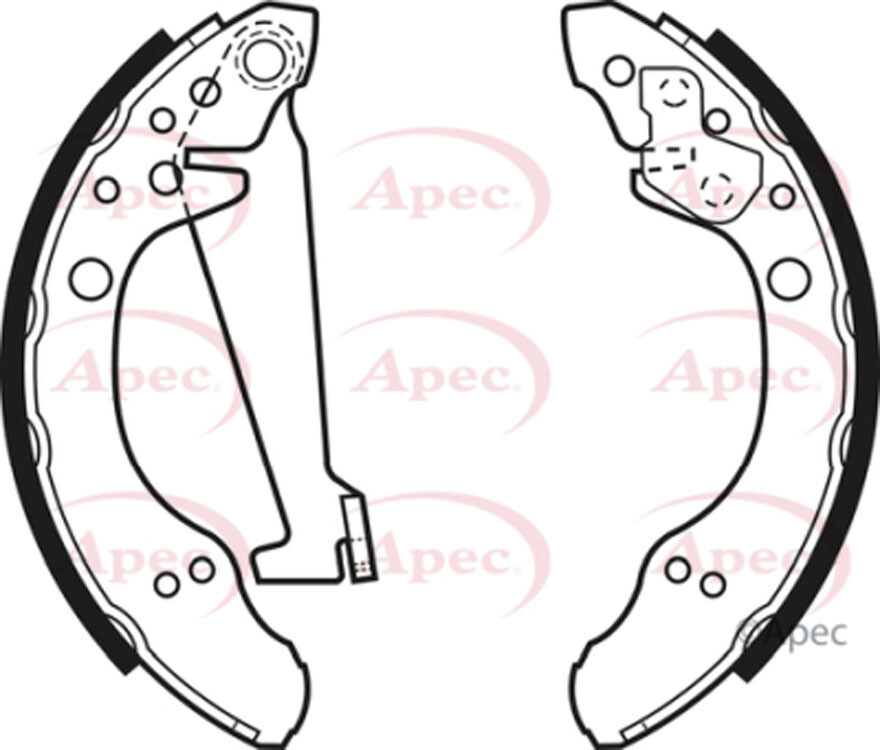 Premier Rear Brake Shoes Set Fits VW Polo UP Fox Skoda Fabia Citigo ...