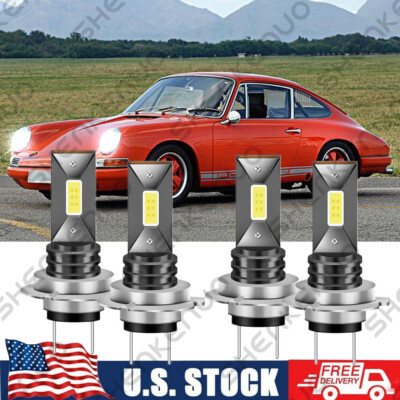 For Porsche 911 1999-2001 - LED Headlight Bulbs High & Lo Replace Lamp ...