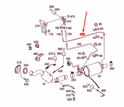 2006-2018 Mercedes-Benz Sprinter 906 MB Exhaust System Long Pressure ...
