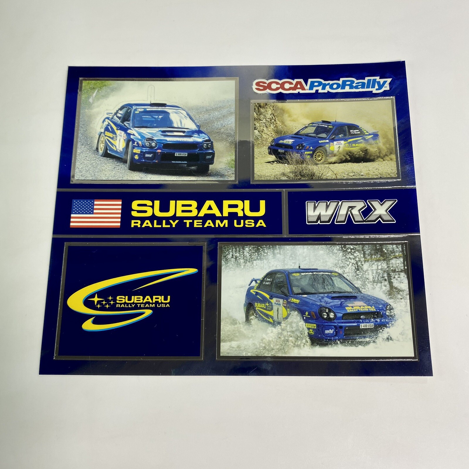 Subaru Rally Team USA WRX SCCA ProRally Foil 6" x 6" Sticker Sheet | eBay