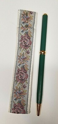 REFLECTIONS Ball Point Pen, Green (Fine Writing Instruments) w/Floral ...