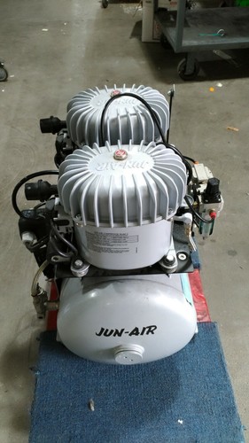 JUN-AIR Model 12-40 120 PSI Model 6 X2 Oil Lubricated Piston Air ...