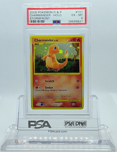 POKEMON STORMFRONT CHARMANDER #101 SECRET RARE HOLO FOIL PSA 6 EX-MT ...
