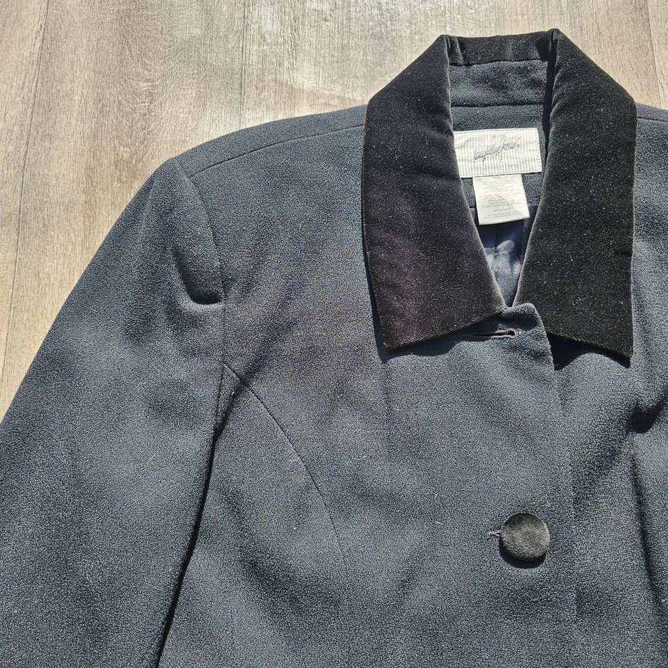 Vintage 80's Jacqueline Ferrar Women's Formal 100% Wool Jacket Sz 14 ...