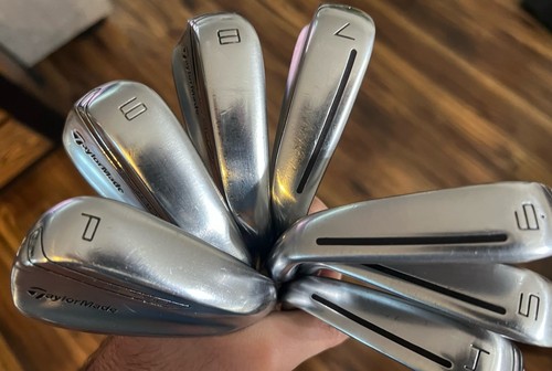 Used TaylorMade P-790 Iron Set 4-PW SteelFiber i95 Stiff Flex Graphite ...