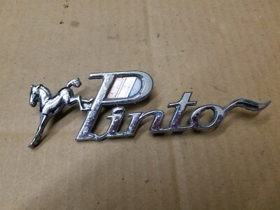 Ford OEM 1971-1977 Pinto Fender Trunk Emblem Badge Logo Nameplate D12B ...