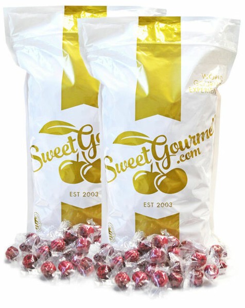 Sweetgourmet Wrapped Red Raspberries Filled Holiday Candy - 10lb for ...