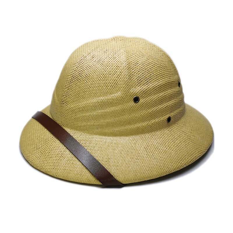 Men Bucket Safari Jungle Hunter Explorer Pith Helmet Hat Film Play | eBay