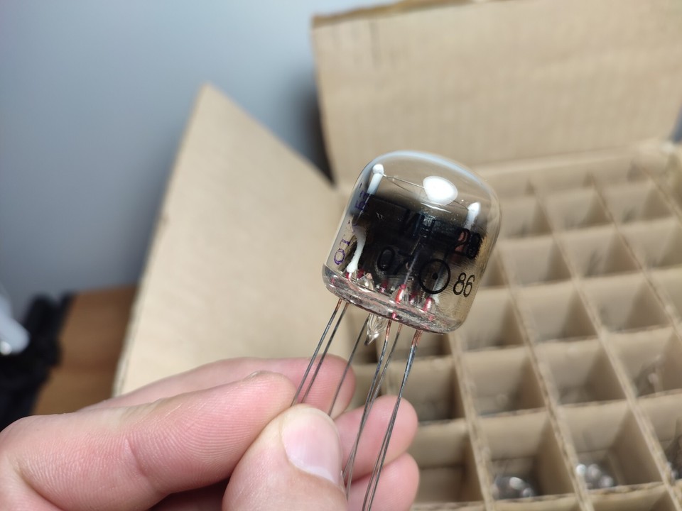 6 pcs IN-28 (ИН-28) SOVIET NIXIE MAGIC CAT EYE TUBES / NEVER USED NOS ...