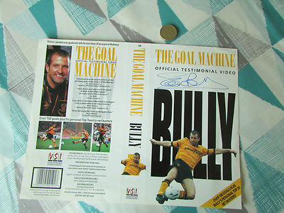 Steve BULL ' Bully ' Wolves Legend ORIGINAL Hand Signed FOOTBALL Video ...