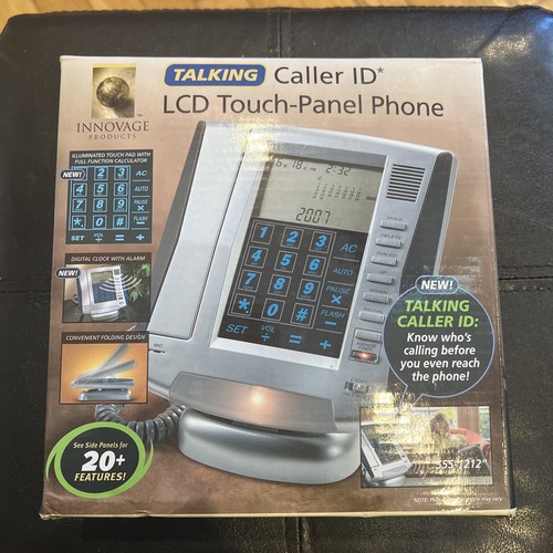 Innovage Phone Talking Caller ID LCD Touch Panel Land Line Silver ...