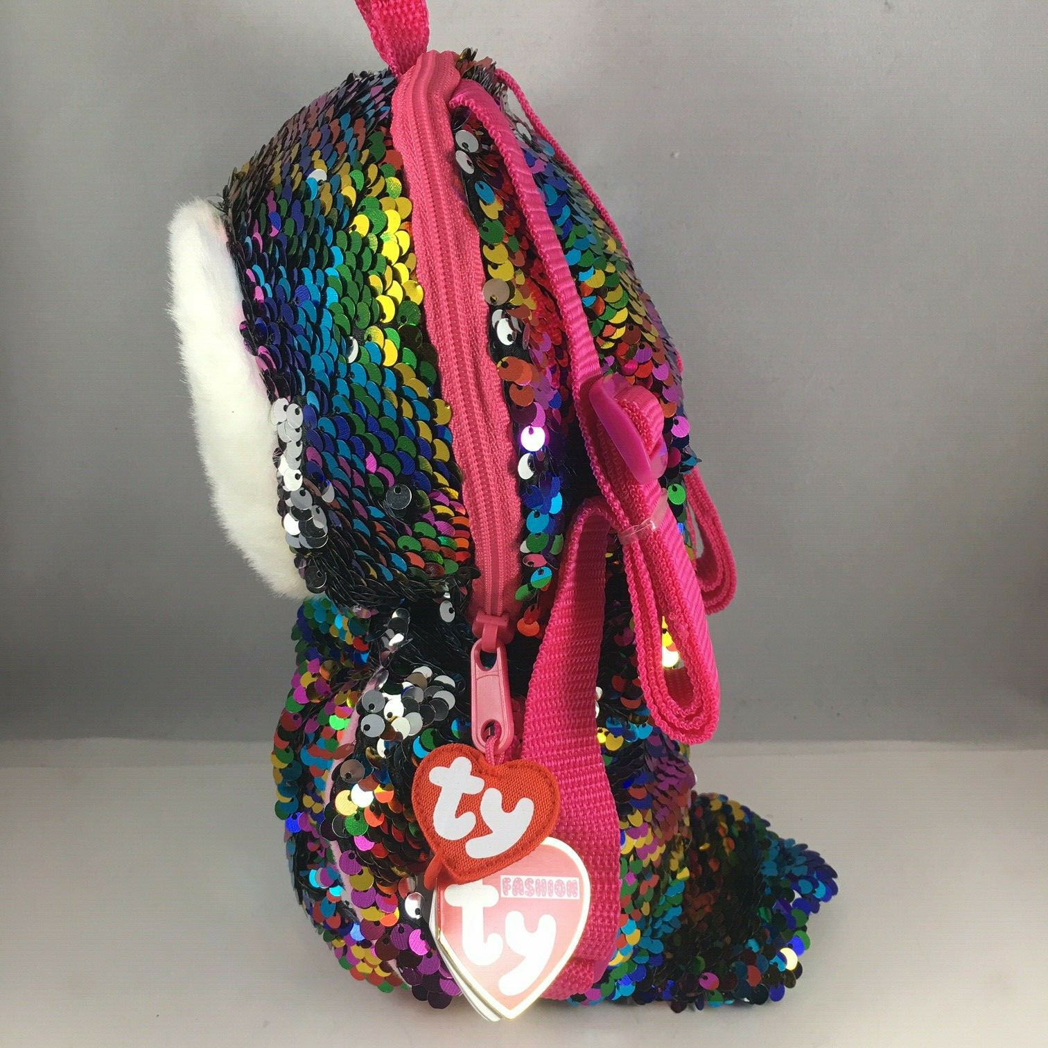 TY Fashion OWEN Owl Sequin Backpack Flippy Color Changing Plush (13 ...