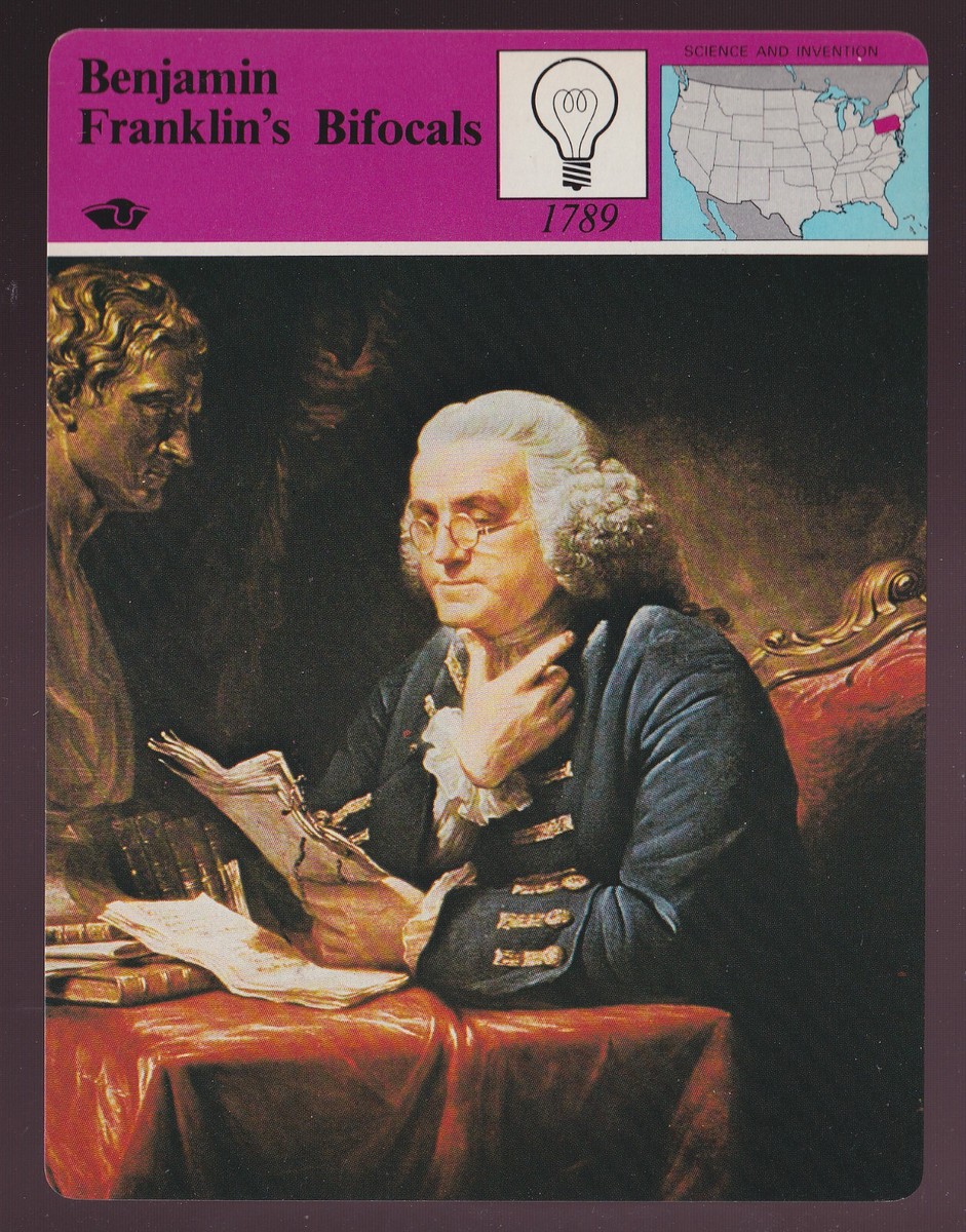 Benjamin Franklin Wearing Bifocals