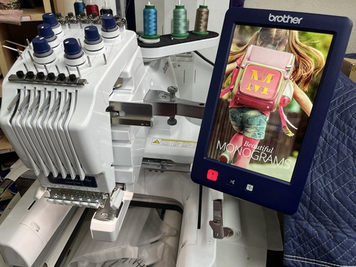 brother embroidery machine pr670e 6 needle With All Hoops And Hat Hoop ...